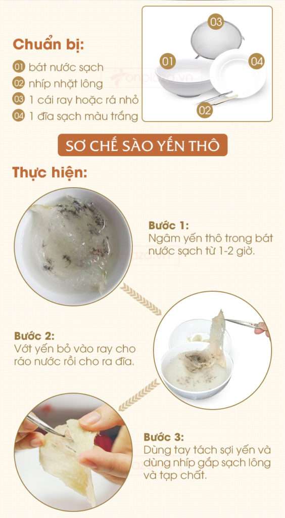 HƯỚNG DẪN CÁCH CHƯNG YẾN SÀO ĐÚNG CÁCH - yenkhanhhoa.net.vn